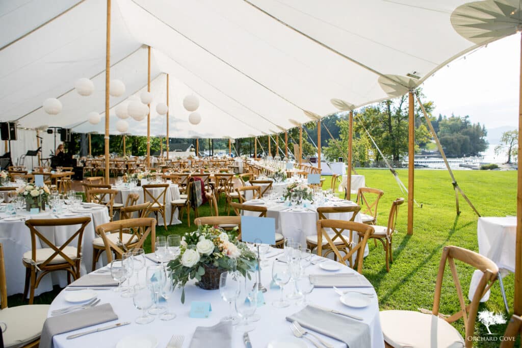 Tent Wedding - Homestead Lawn - Basin Harbor - Basin Harbor