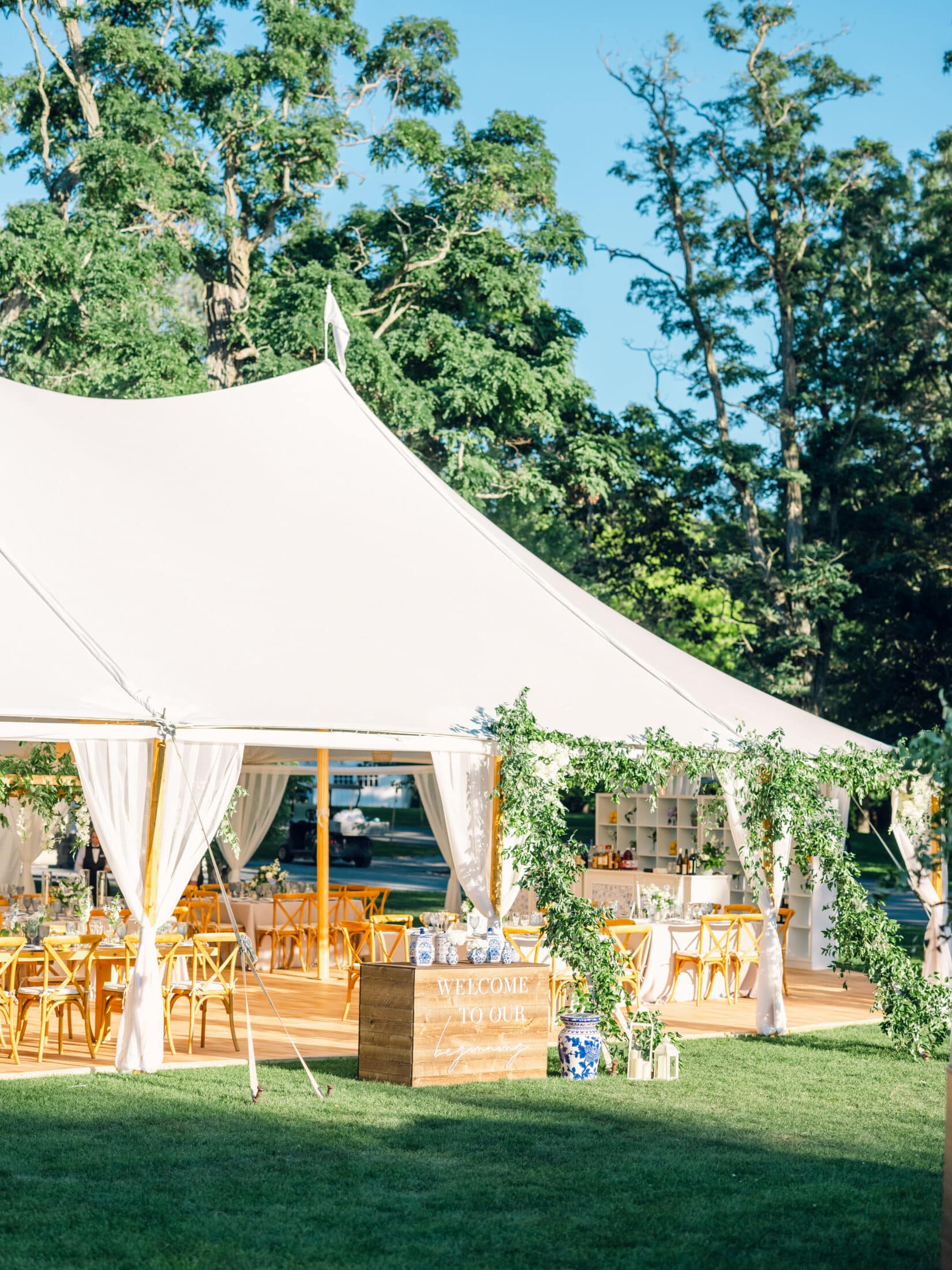 Tent Wedding - Homestead Lawn - Basin Harbor - Basin Harbor